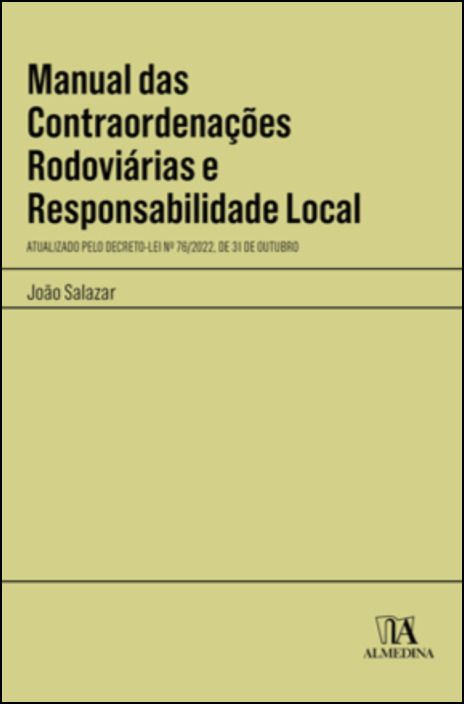 Manual das Contraordenações Rodoviárias e Responsabilidade Local ...